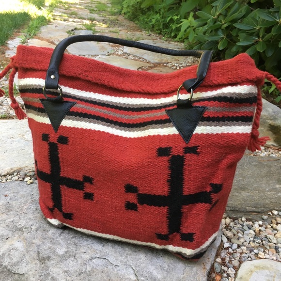 El Paso Saddleblanket Company | Bags | Handwoven Wool Saddle Blanket ...
